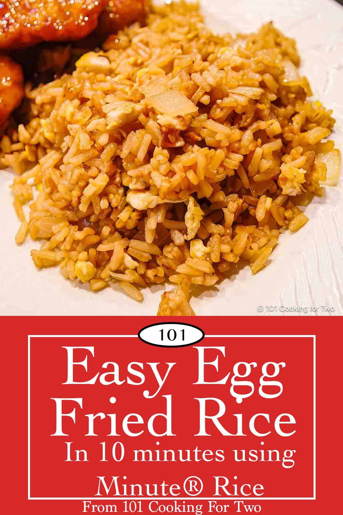 Egg Fried Rice with Minute Rice – Quick 10-Minute Recipe - 101 Cooking ...